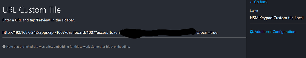 Embedding Hubitat Virtual Keypad Dashboard - SharpTools.io (web) - SharpTools Community
