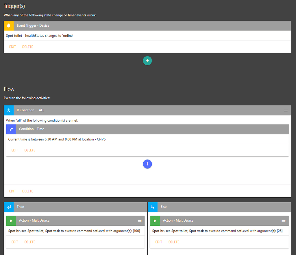 Device goes online trigger - SharpTools.io (web) - SharpTools Community