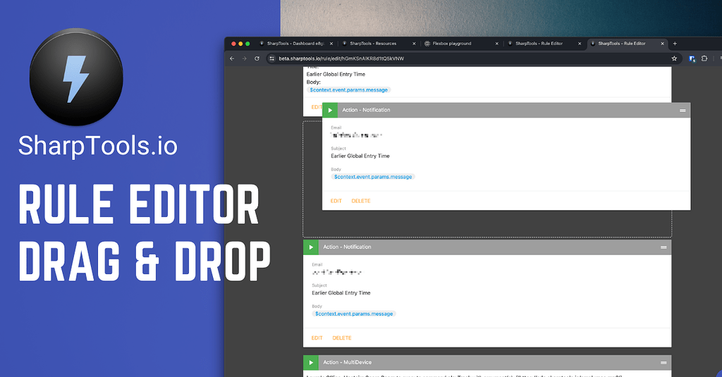 Improved Rule Drag and Drop - Announcements - SharpTools Community
